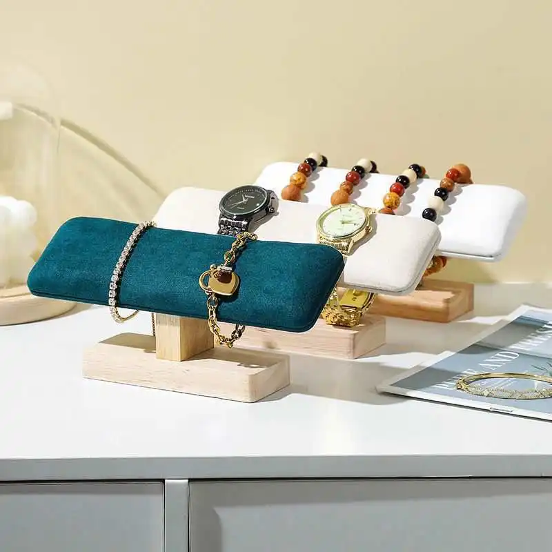 1Pc-Wooden-Watches-Display-Stands-Base-Watch-Necklace-Bracelet ...