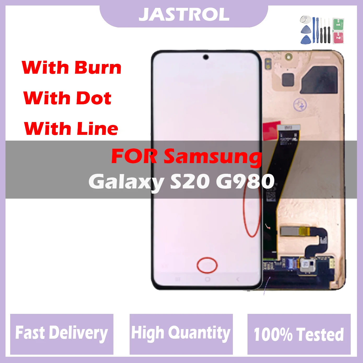 Original-AMOLED-LCD-For-Samsung-Galaxy-S20-Lcd-G980-G980F-G980F-DS-G981 ...