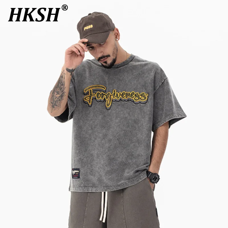 HKSH-Men-s-Streetwear-2024-Spring-Summer-New-Trendy-320g-Letter ...