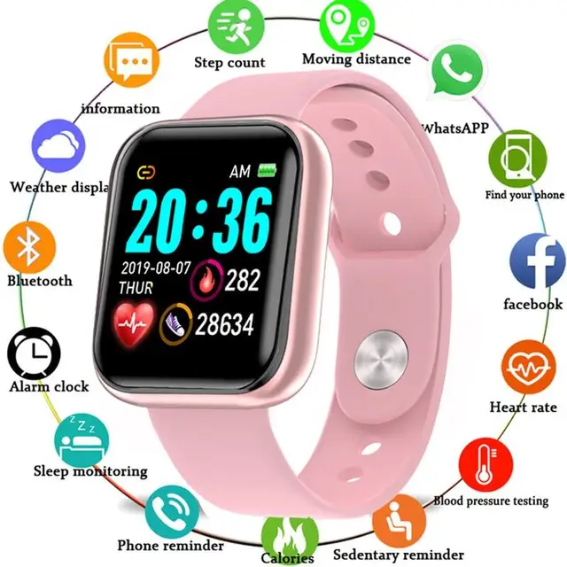 Fitness Kids Smart Watch Y68 Children Smartwatch For Girls
