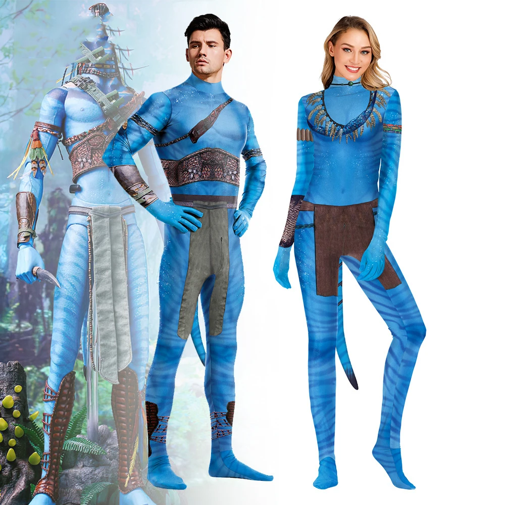 Disfraz-de-Avatar-2-para-hombre-y-mujer-mono-de-Jake-Sully-Neytiri-para ...