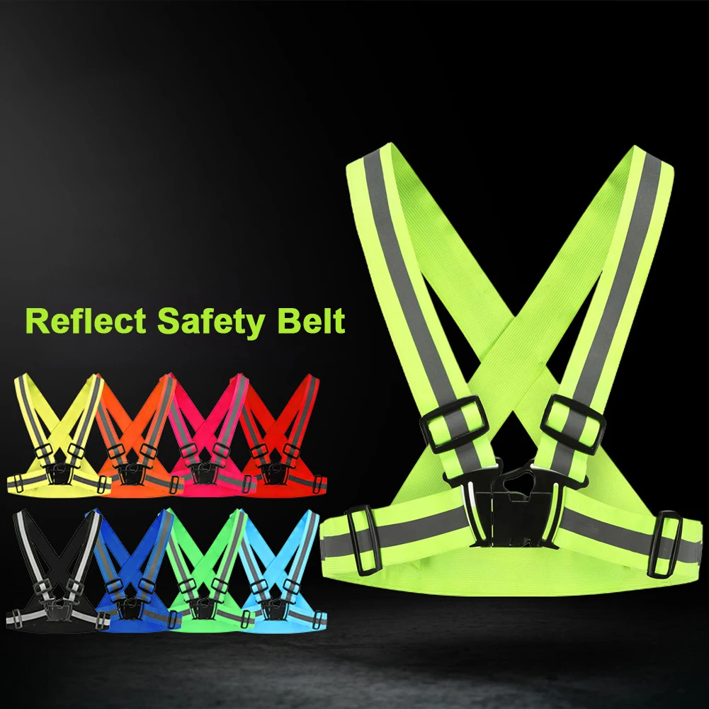 Adjustable-Reflective-Vest-Safety-Gear-with-High-Visibility-Straps-for ...