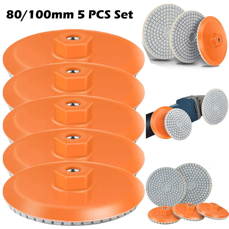 5-PCS-Grinding-Disc-Set-stone-verge-Sanding-polishing-sand-paper ...