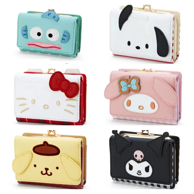 MINISO-Sanrio-Wallet-Keychains-Hello-Kitty-Coin-Anime-Bag-Kawaii ...