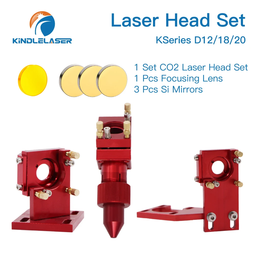 KINDLELASER K Series CO2 Laser Head Set ZNSE Lens Dia.12/18/20mm Si ...
