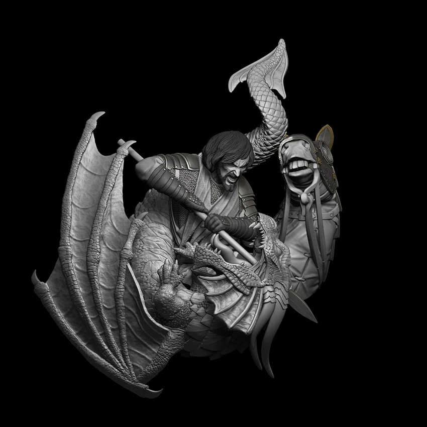 Resin-soldier-1-16-ancient-George-and-the-dragon-soldier-bust-Model ...