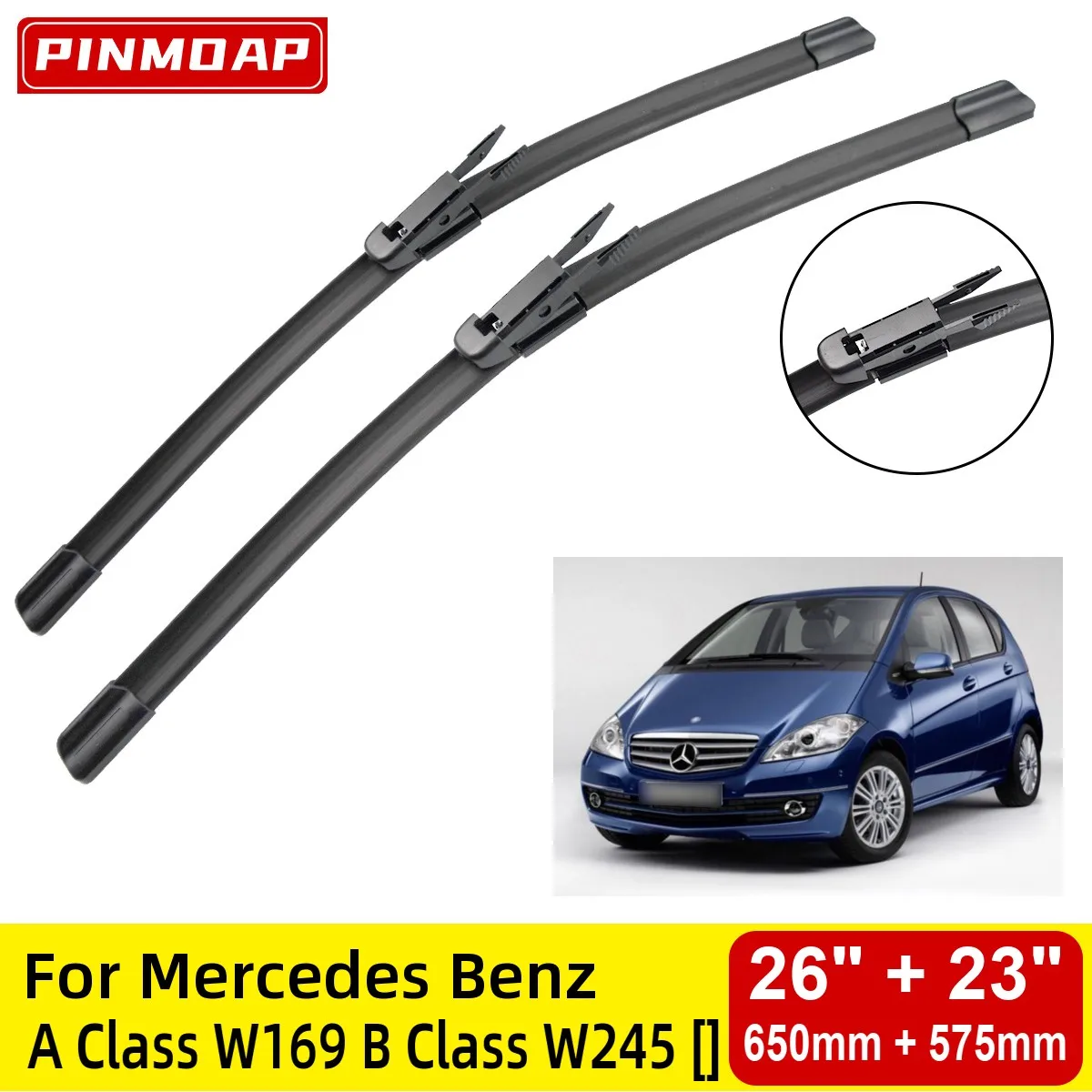 Front Wiper Blades For Mercedes Benz A Class W169 B Class W245 ...