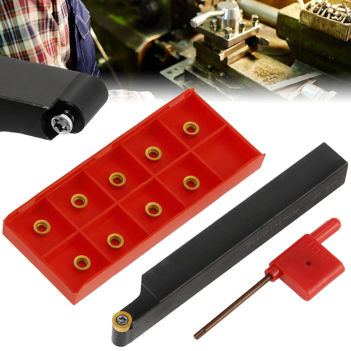 12mm Turning Tool Lathe Tool Holder Boring Bar Lathe Cutter Turning Rod ...