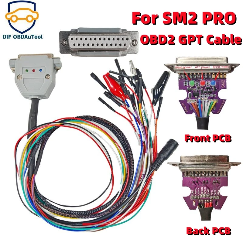 Accesorios-SM2-PRO-con-funci-n-GPT-Cable-ODB2-DB-25Pin-p-rpura-PCB-3LED ...
