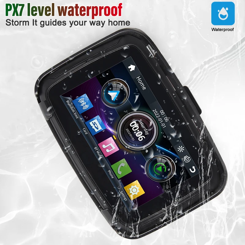 5 pollici moto Wireless Carplay Android Auto portatile navigazione ...