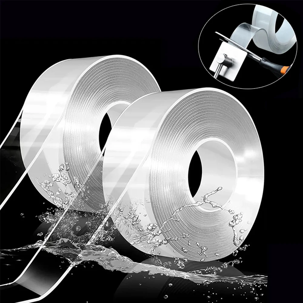 1pc-Strong-Double-sided-Tape-Can-Be-Cleaned-And-Reused-Transparent ...