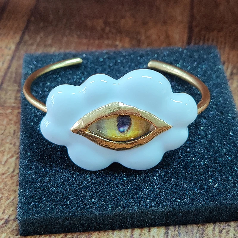 Vintage-Cloud-Eye-Open-End-Bangle-para-Mulheres-Pulseira-Encantos-J-ias ...