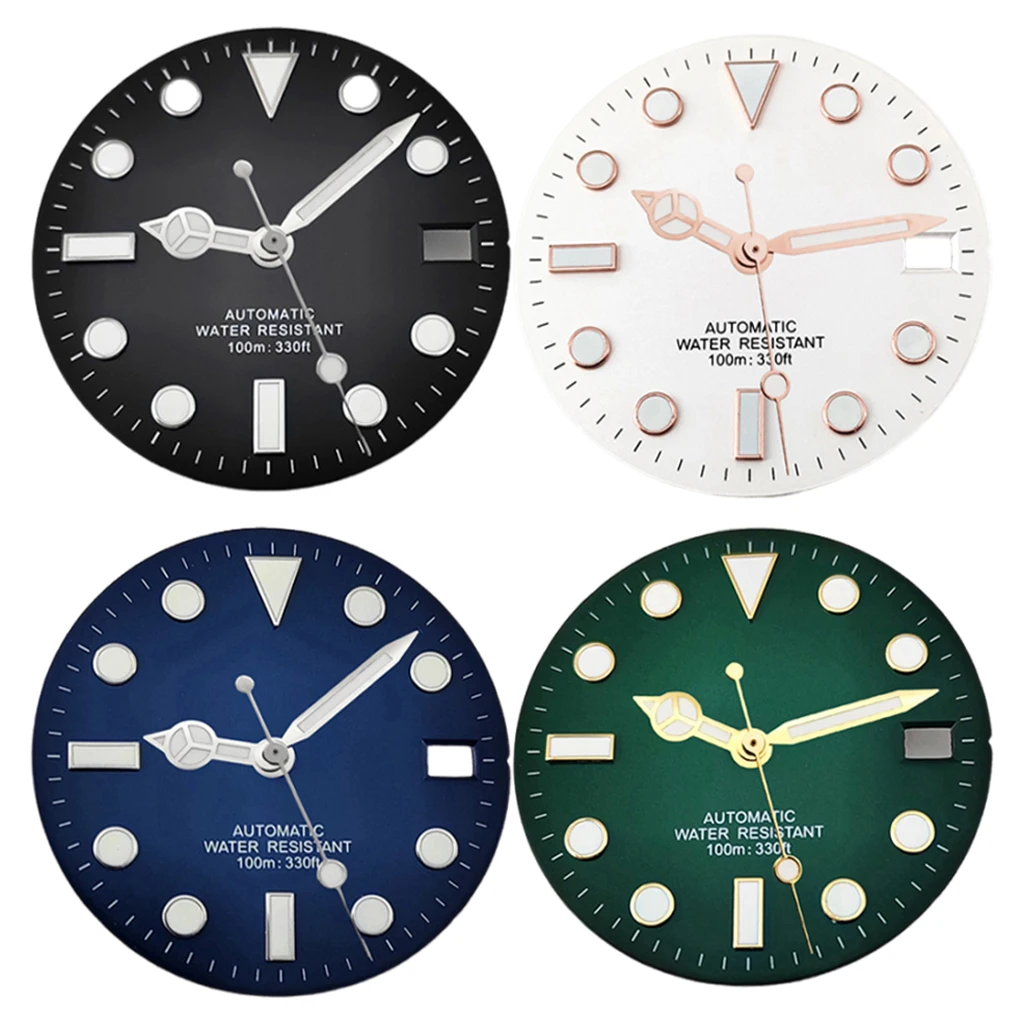 28-5mm-Watch-Dial-With-Watch-Hands-Luminous-Fit-NH35-NH36-Watch-Faces ...