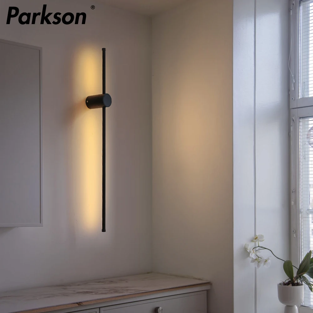 Modern Led Wall Lamp Long Wall Light Indoor Lighting 85-265v Living ...