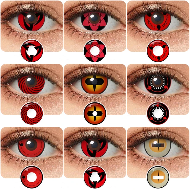Dark Red Cat Eye Contacts