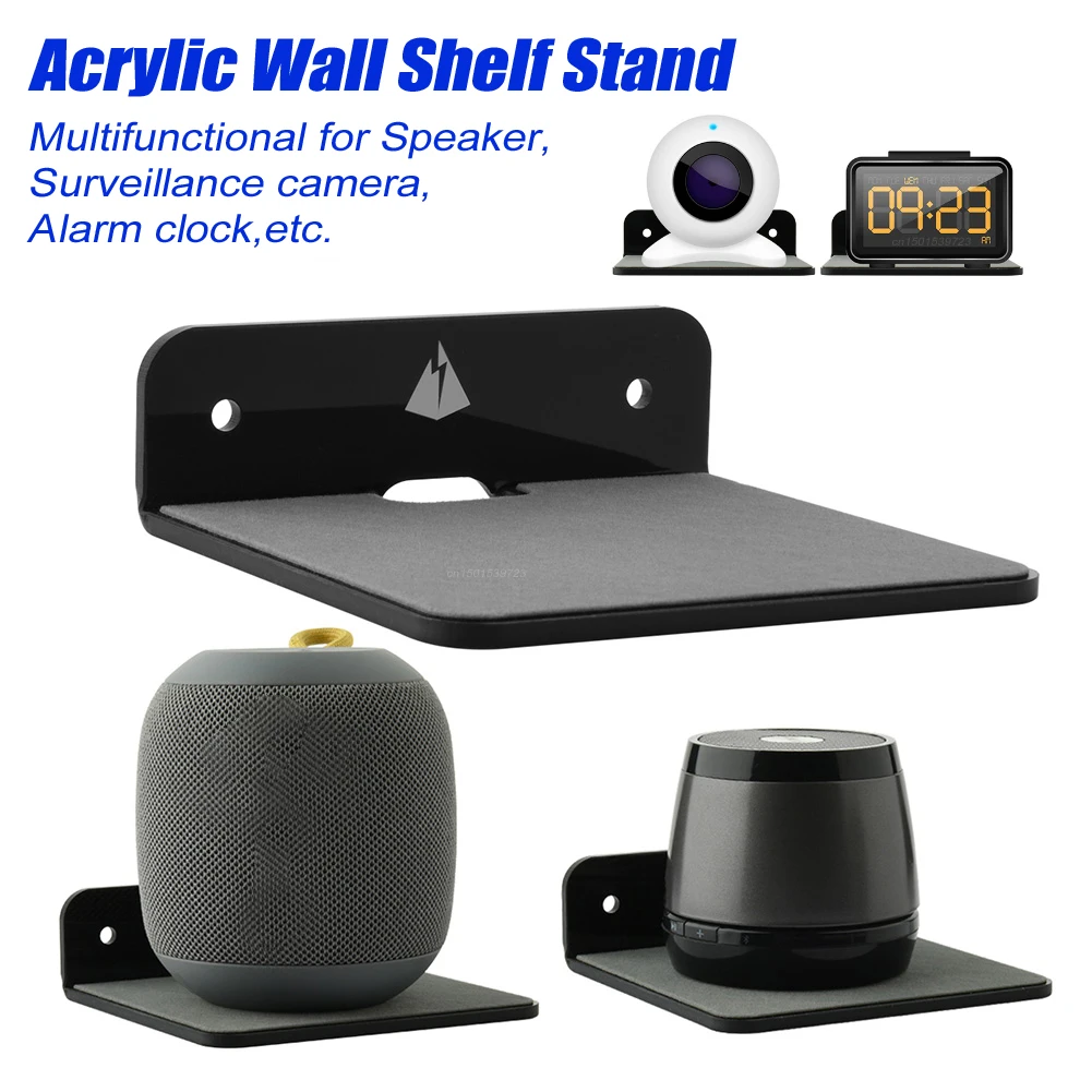 Acrylic-Speaker-Mount-Multifunctional-Portable-Wall-Shelf-Display-Stand ...