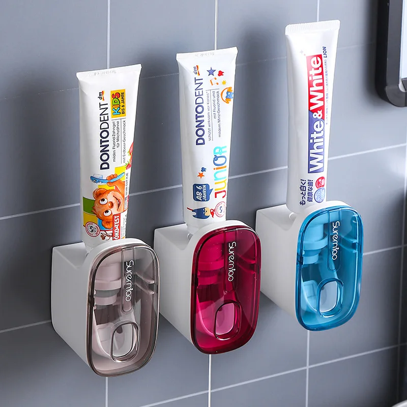Automatic-Toothpaste-Dispenser-Bathroom-Accessorie-Wall-Mount-Lazy-Dust ...