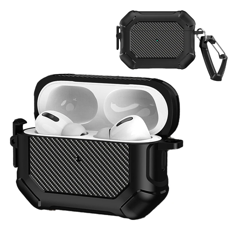 Carbon-Fiber-For-Airpods-Pro-2-Case-with-Side-Switch-Headphones ...