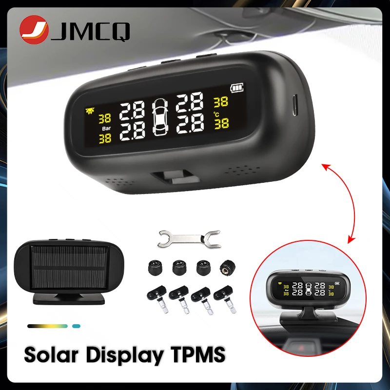 JMCQ-Car-Tire-Pressure-Alarm-Monitor-System-Solar-wireless-Sensor-TPMS-Monitoring-4-Wheel ...