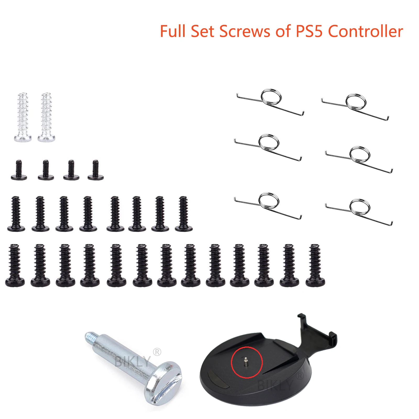 Full Screw Set Replacement for PS5 Controller L2 R2 Buttons Springs Trigger Keys Springs Repair ...