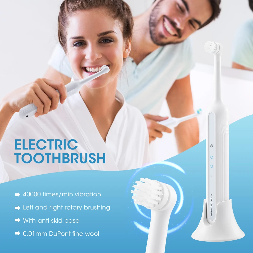 Portable-Left-Right-Rotary-Electric-Toothbrush-with-Base-With-4-Brush ...
