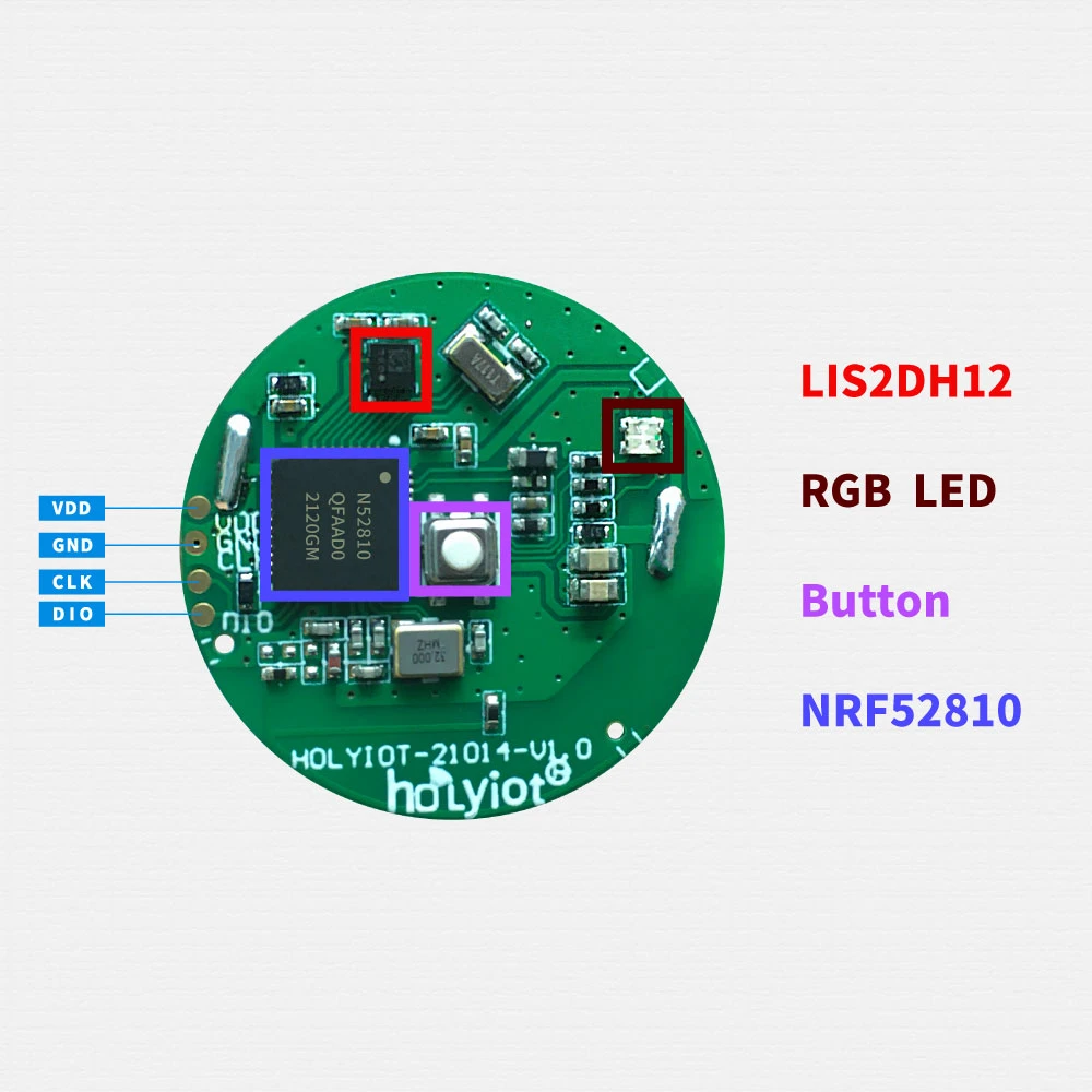 Nrf52810 3 Axis Accelerometer Sensor Rf 2.4ghz Ble5.0 Low Power Consumption Bluetooth Module ...
