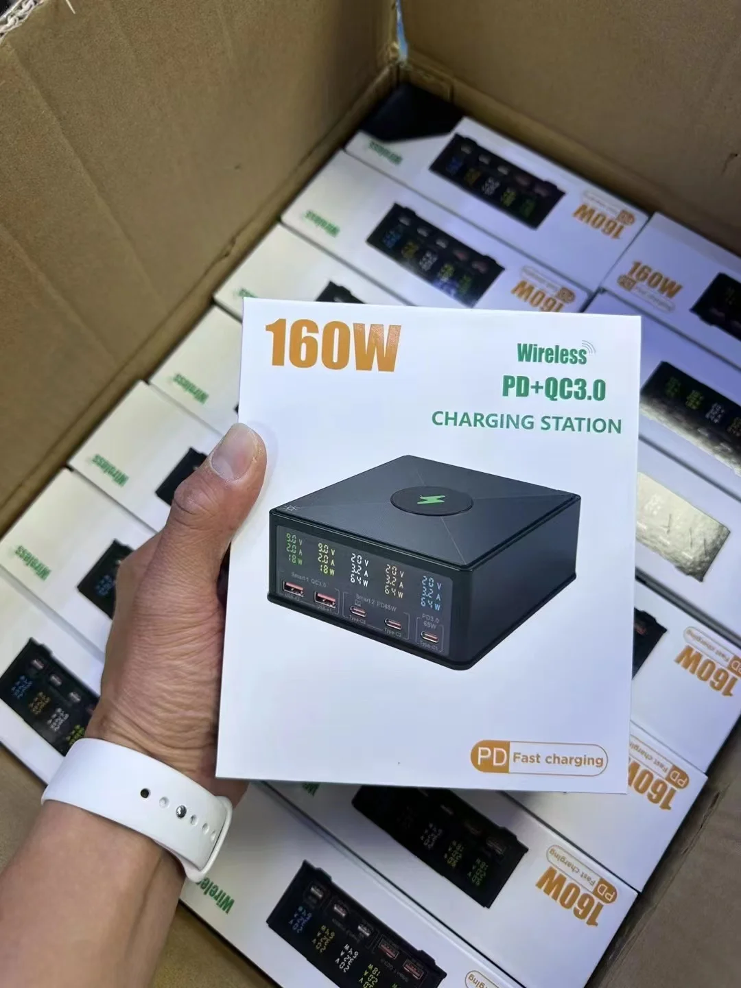 160W-Wireless-PD-QC3-0-Fast-Charger-Station-pd-Fast-Charging-Mobile ...
