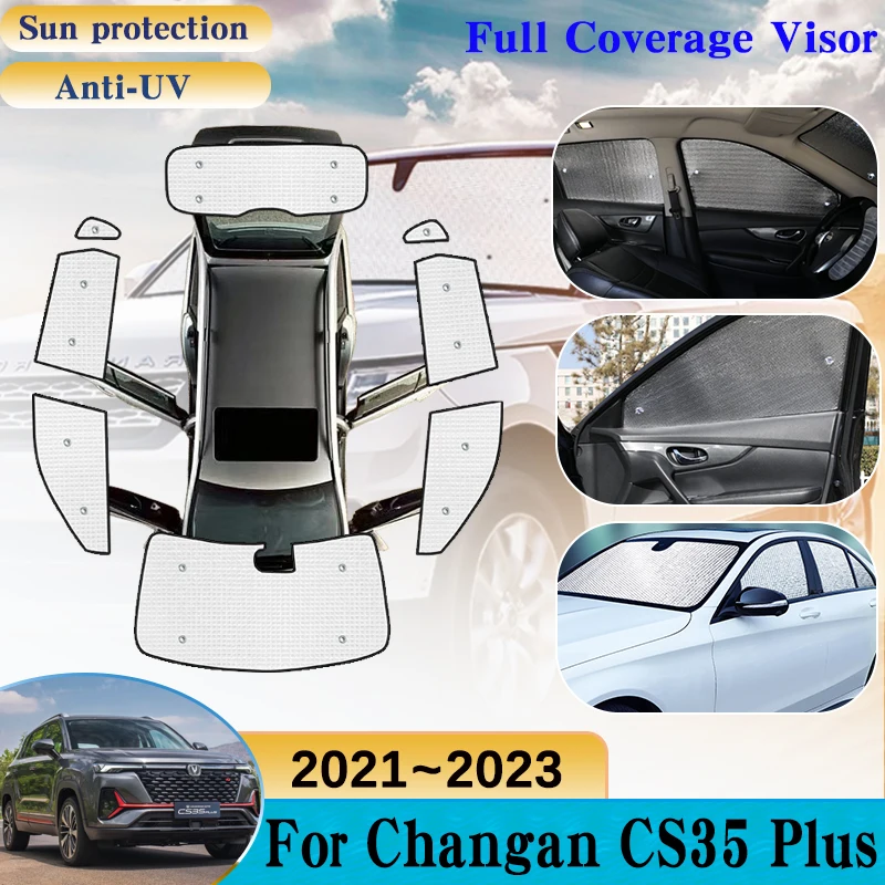 Car Covers Visor For Changan CS35 Plus 2023 Accessories 2018 2019~2022 Windshield Window Sun ...