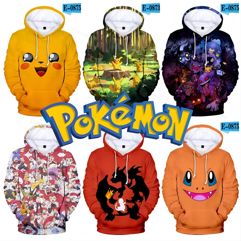 Charmander Outerwear Coat Ash Ketchum Pikachu Pokemon Sweatshirts ...