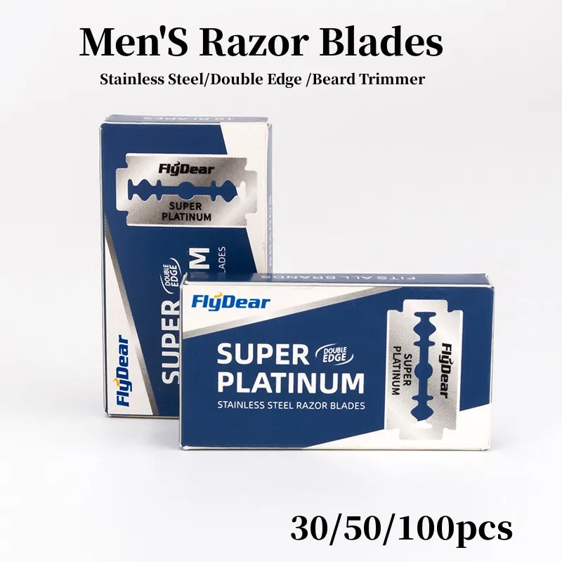 30/50/100pcs Double Edge Razor Blades Men's Razor Blades Shaving ...