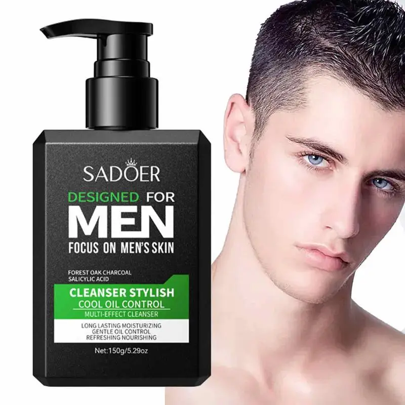 Facial Cleanser For Men Washing And Moisturising The Face Skincare For ...