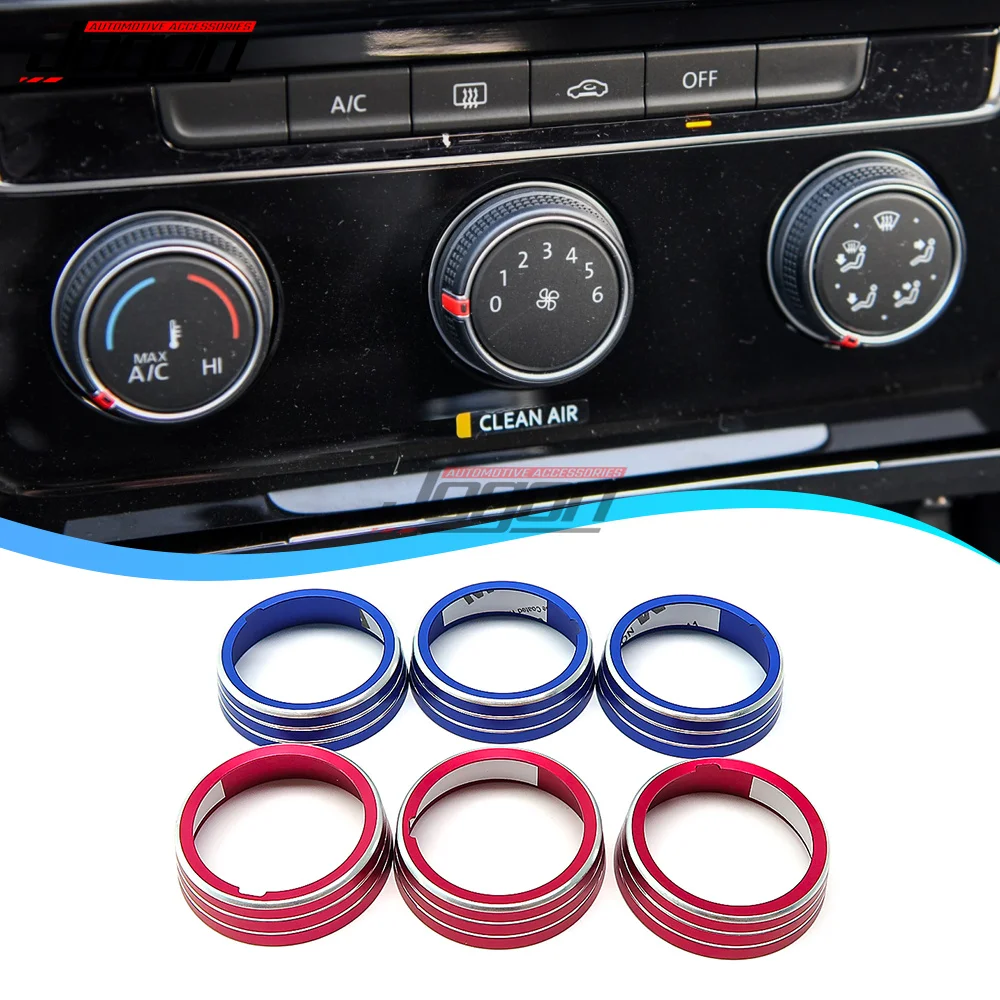 3pcs-Air-Conditioning-Ring-AC-Knob-Heater-Climate-Control-Switch-Button ...