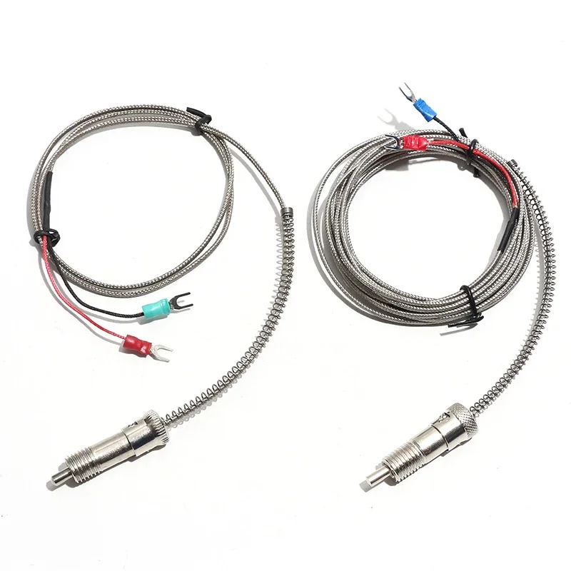 1PC K Type Stainless Steel Temperature Sensor 1m/2m/3m/4m/5m Cable Wire ...
