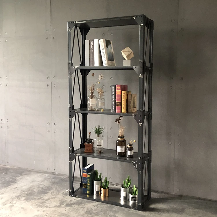 Living-Room-Light-Duty-Black-Home-Kitchen-Storage-4-Tier-Iron-Metal ...