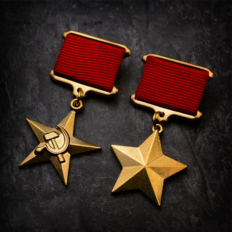 Soviet-Union-Socialist-Labor-Hero-Medal-Copper-Five-Golden-Star-Russian ...