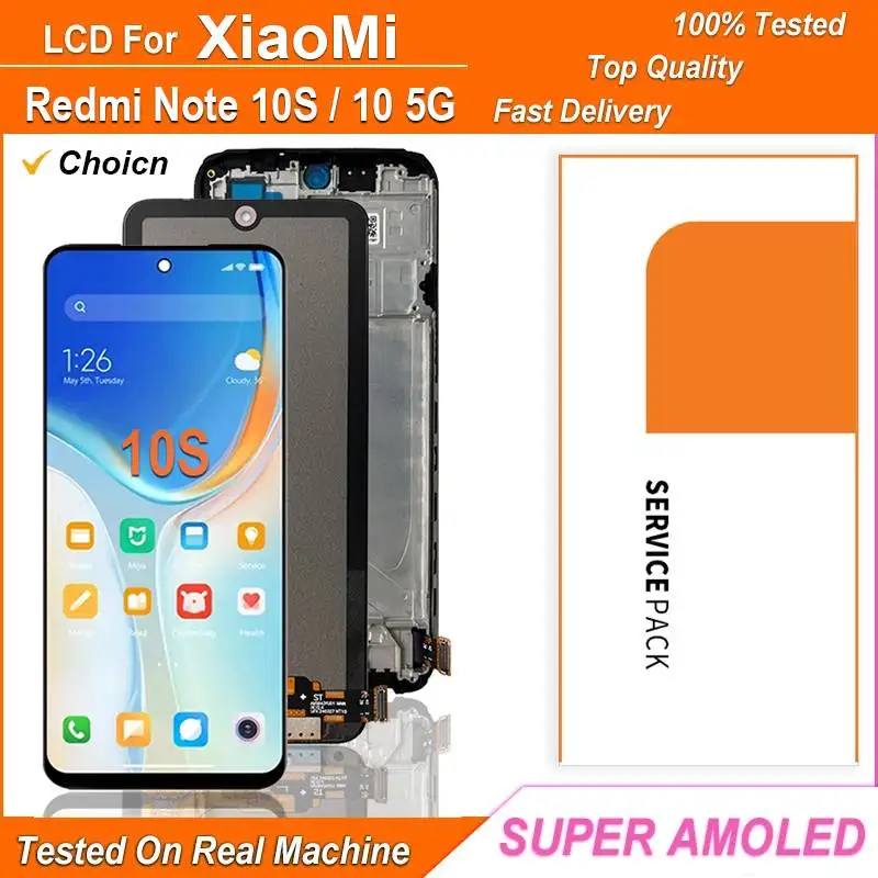 6-43-Super-AMOLED-LCD-For-Xiaomi-Redmi-Note10S-LCD-M2101K7AG-LCD-Touch ...