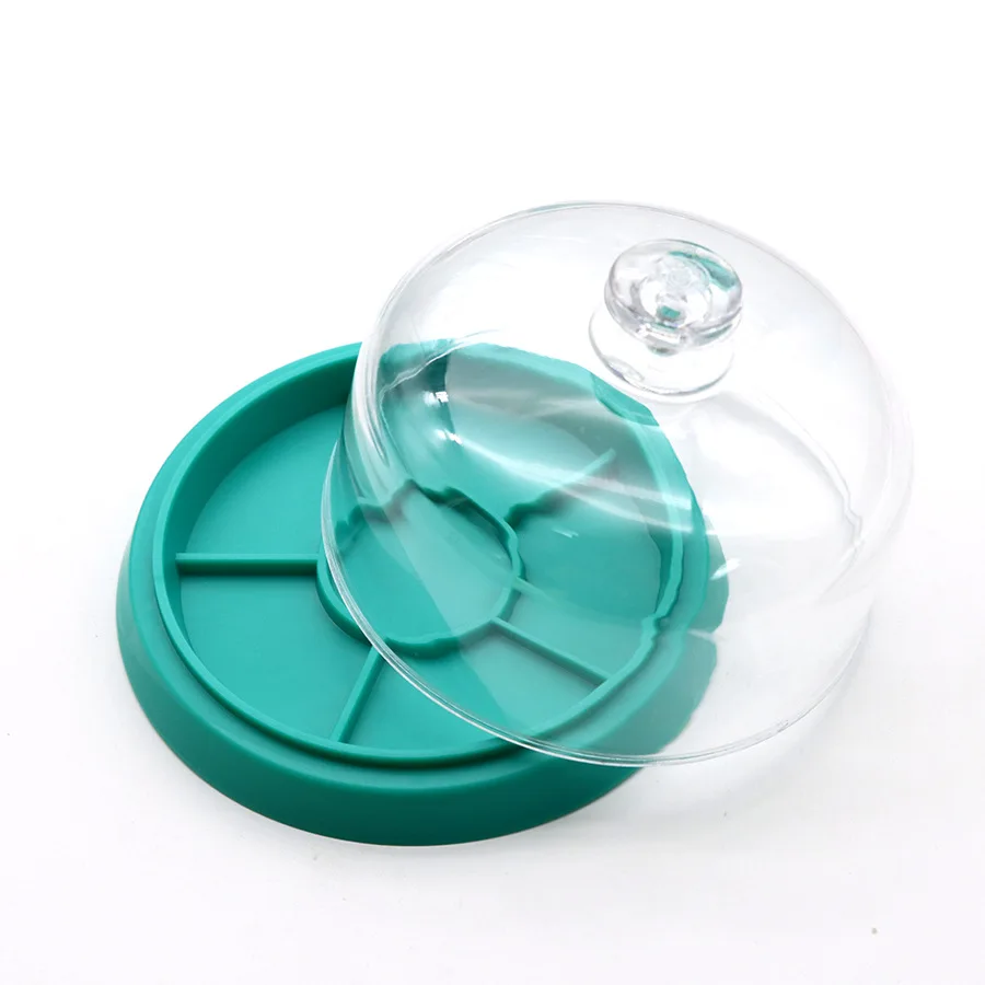 1PCS-Blue-Green-Watch-Dust-Sheet-Cover-With-Tray-Dustproof-Plastic ...