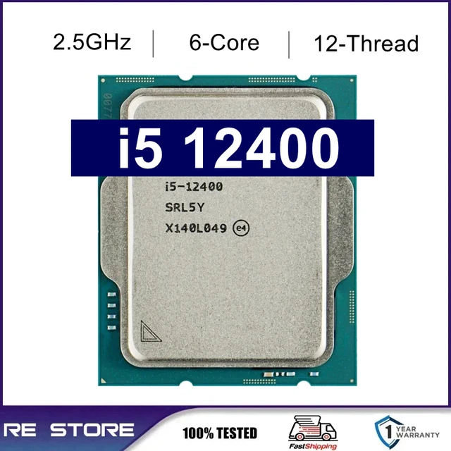 Core Baru I5-12400 I5 12400 6-Core 12-Thread CPU Prosesor, 08/31/2023