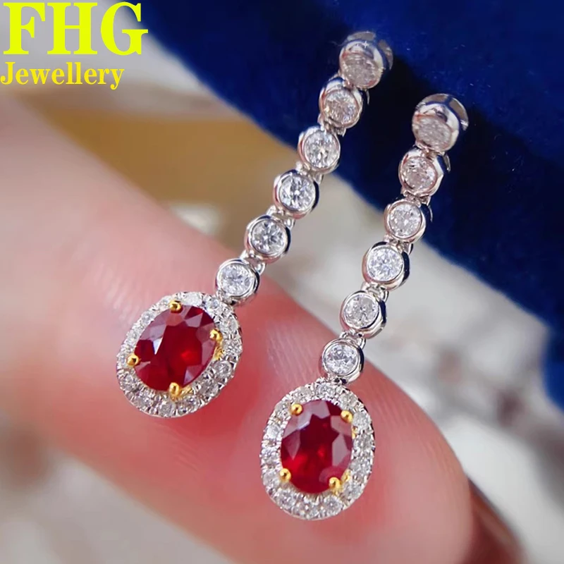 Real-Diamond-Earring-18K-Au750-White-Gold-Earrings-Real-Diamond-0 ...