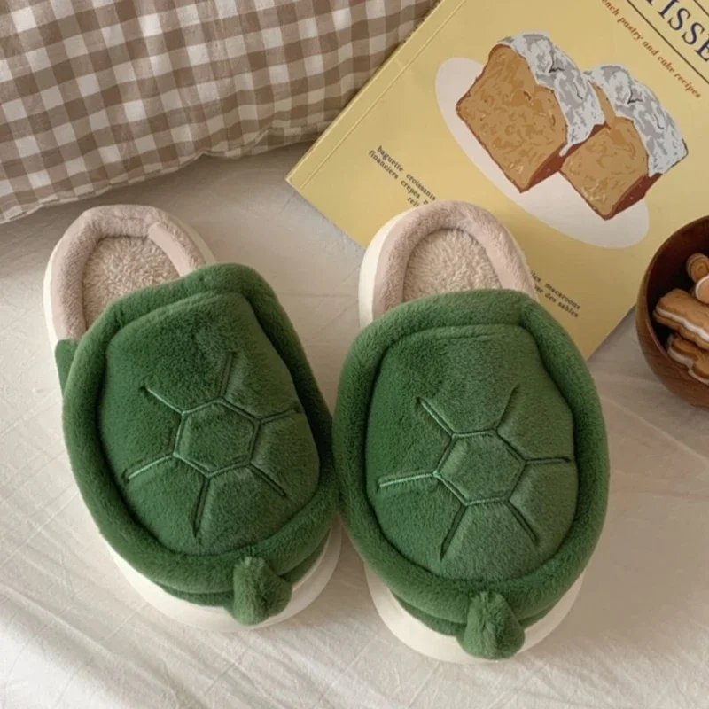 Kawaii Creative Fun Turtle Cotton Slippers - Gift Holy