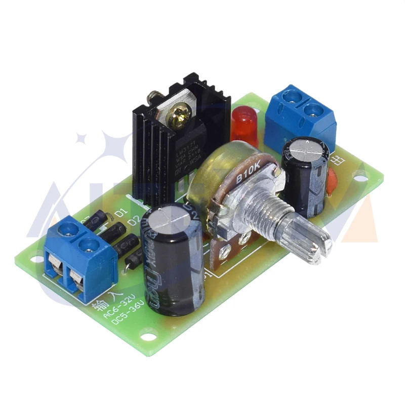 LM317-Adjustable-Power-Supply-Kit-Continuous-Adjustable-DC-Power-Supply ...