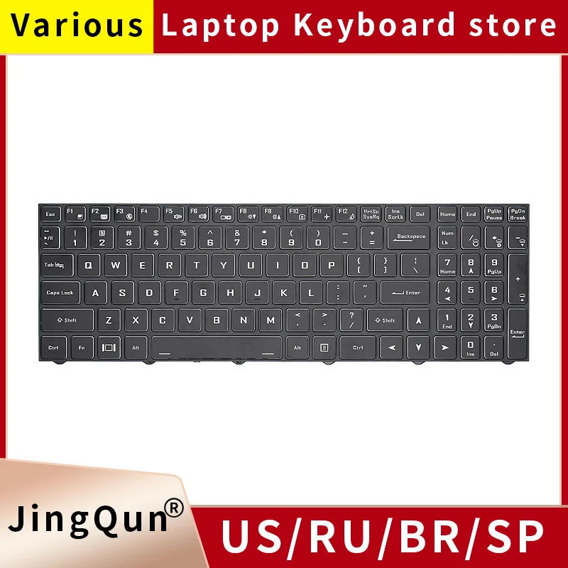 NEW US Russian Backlit Keyboard for Hasee G10 GX9 GX8 TX9 TX8 TX7 ...