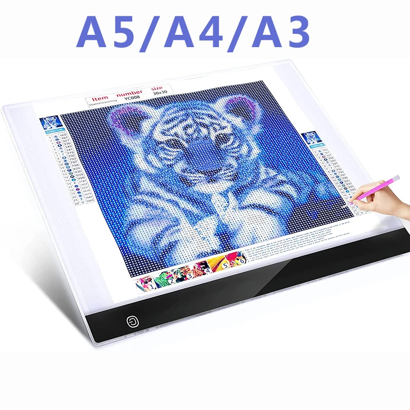 2023-New-A3-A4-A5-Drawing-Tablet-Diamond-Painting-board-USB-Art-Copy ...