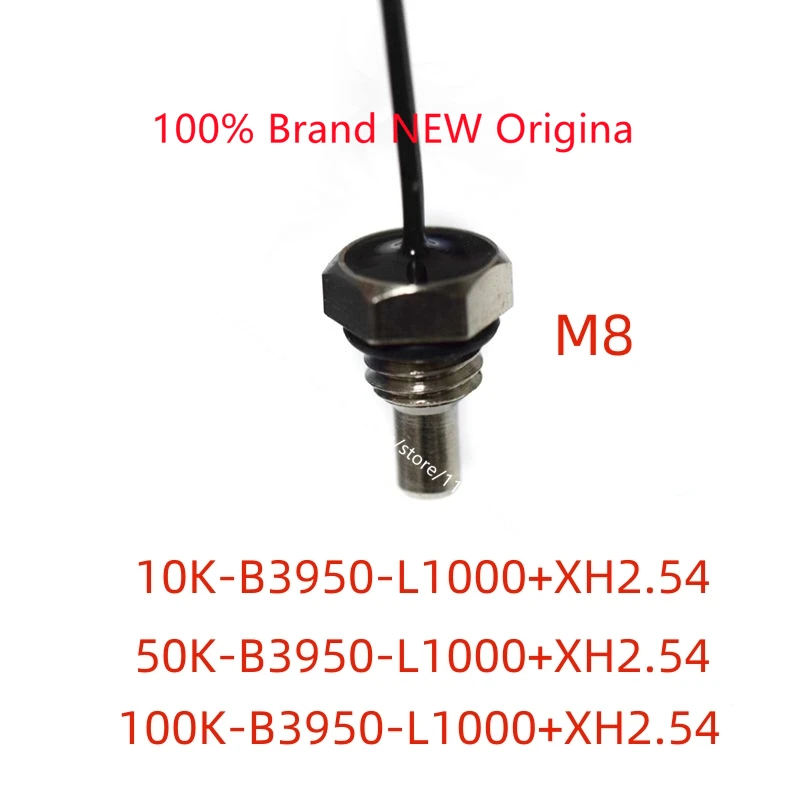 2PCS-LOT-NTC-Thermistor-Temperature-Sensor-M8-Thread-Hexagonal-Copper ...