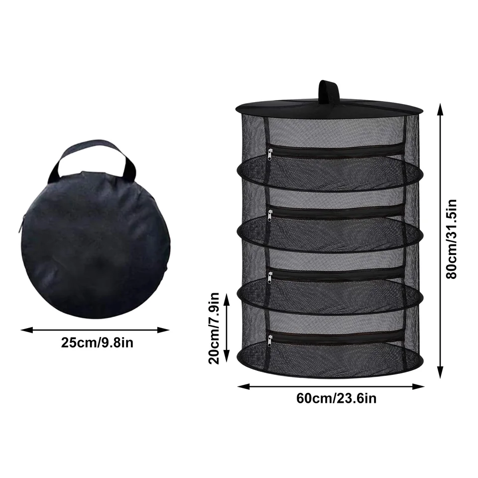 Seca Ropa Red De Secado Plegable 6 Niveles - 60cm Diámetro (hierbas ...