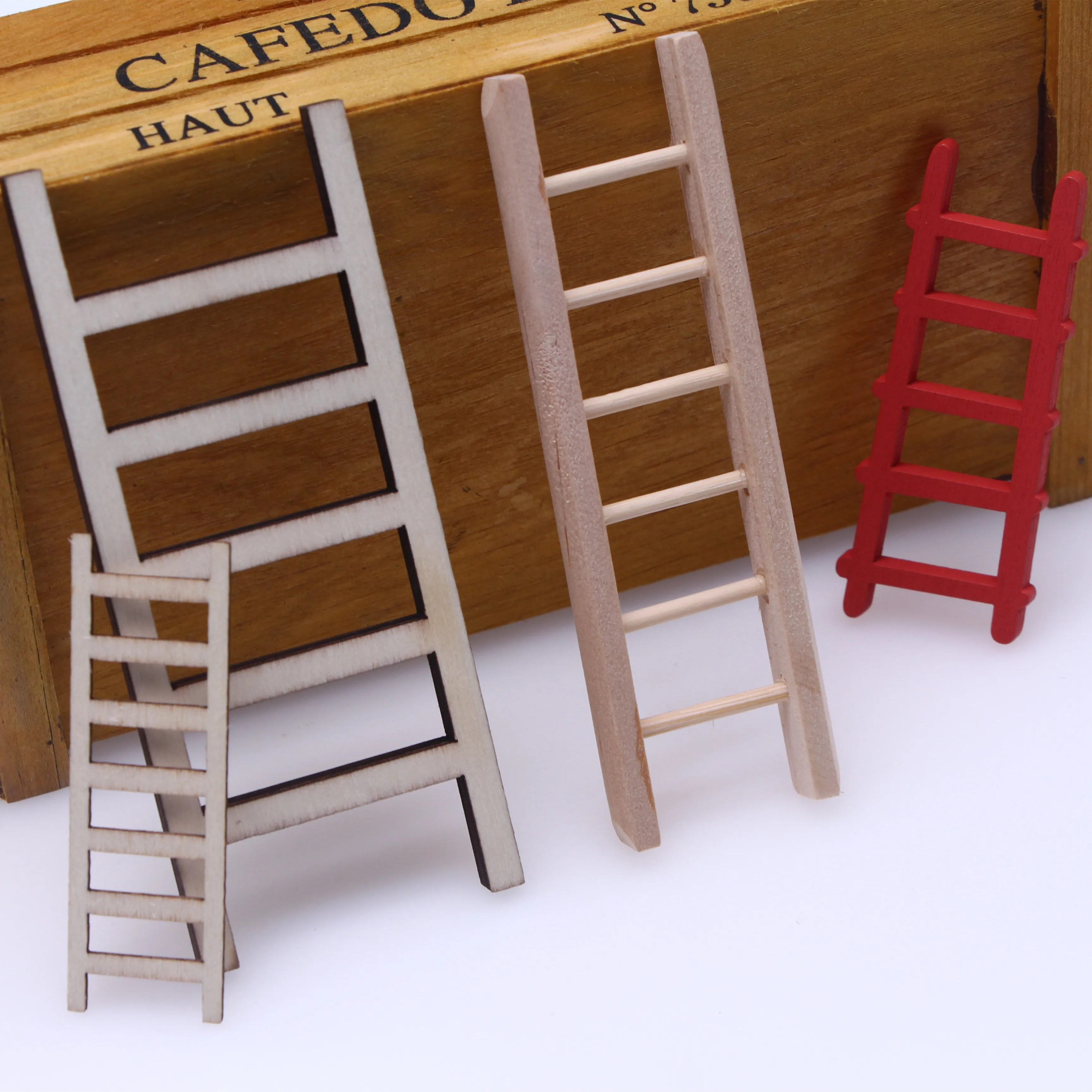 Mini-Miniature-Wooden-Step-Ladder-Dolls-Fariy-Party-Home-Garden ...