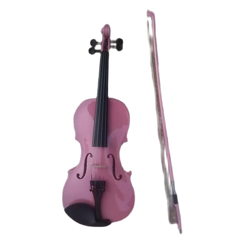 Pink Color Violin 1/4 Violin Handcraft Violino Musical Instruments ...