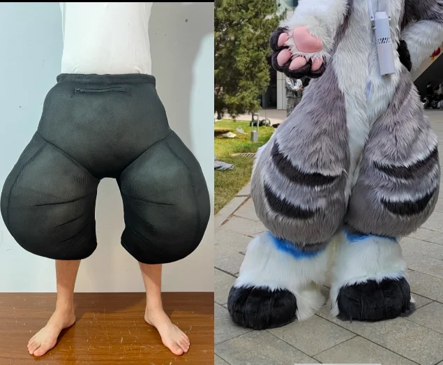 Furry Clothing Accessories Stuffed legs Handmade materials Furry Body ...