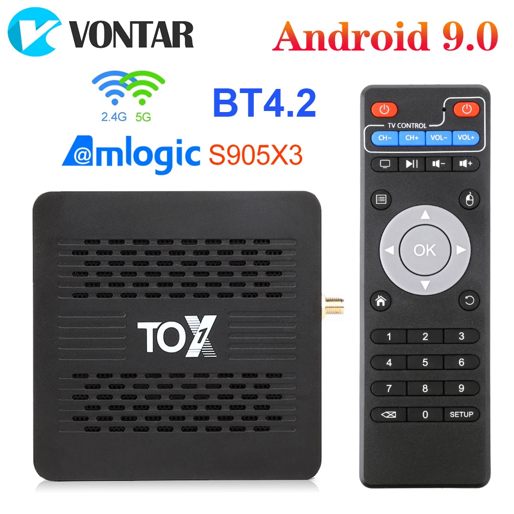 Tox1 Android Tvbox 9 Smart Tv Box 4gb 32gb Tox 1 Amlogic S905x3 Wifi ...