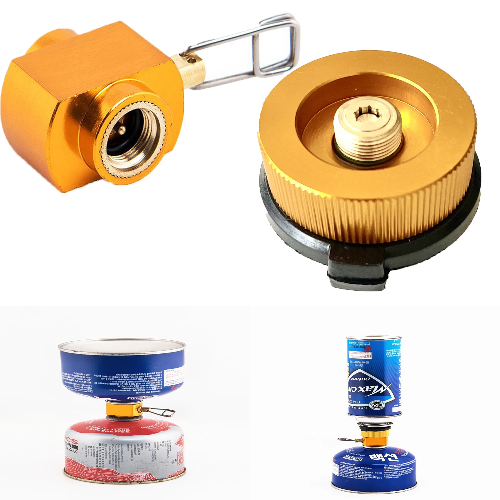 Portable Outdoor Stove Adapter Gas Stove Connector Butane Canister ...